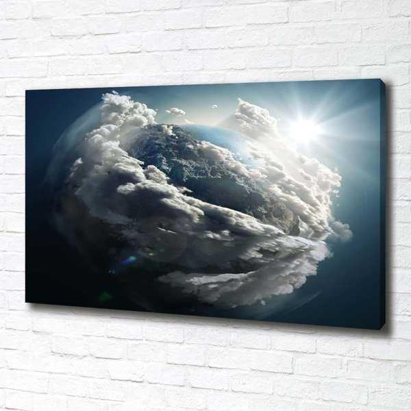 Brayden Studio Planet Erde - Kunstdrucke auf Leinwand - Wrapped Canvas | Wayfair.de